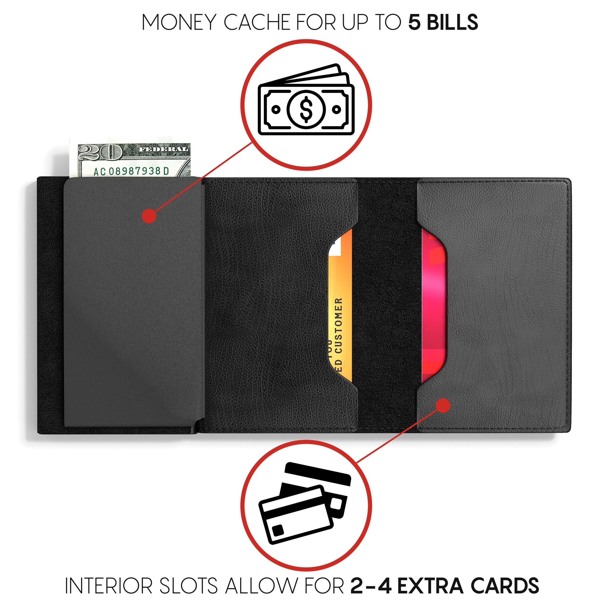 The Bolt - Automatic Wallet | RFID Blocking Automatic Popup Wallet - FOSH